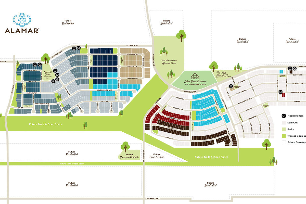Maps and Collateral for Alamar Community in Avondale, AZ